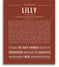 Lilly | Name Art Print – Name Stories