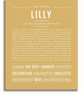 Lilly | Name Art Print – Name Stories