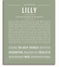 Lilly | Name Art Print – Name Stories