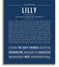 Lilly | Name Art Print – Name Stories