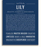 Lily | Name Art Print – Name Stories