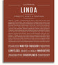 Linda | Name Art Print – Name Stories