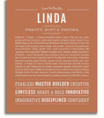 Linda | Name Art Print – Name Stories