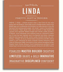 Linda | Name Art Print – Name Stories