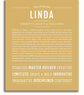 Linda | Name Art Print – Name Stories