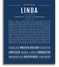 Linda Personalized Name Meaning Art Prints – Name Stories