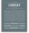 Lindsay | Name Art Print – Name Stories