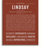 Lindsay Personalized Name Meaning Art Prints – Name Stories