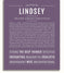Lindsey | Name Art Print – Name Stories