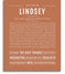 Lindsey | Name Art Print – Name Stories