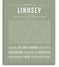 Lindsey | Name Art Print – Name Stories