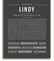 Lindy | Name Art Print – Name Stories