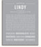 Lindy | Name Art Print – Name Stories
