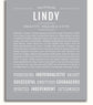 Lindy | Name Art Print – Name Stories