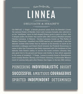 Linnea | Name Art Print – Name Stories