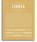 Linnea | Name Art Print – Name Stories