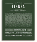 Linnea | Name Art Print – Name Stories