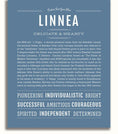 Linnea | Name Art Print – Name Stories