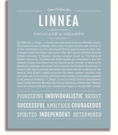 Linnea | Name Art Print – Name Stories