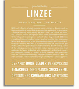 Linzee | Name Art Print – Name Stories