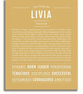 Livia | Name Art Print – Name Stories