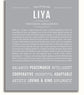 Liya Personalized Name Meaning Art Prints – Name Stories