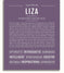Liza Personalized Name Meaning Art Prints – Name Stories