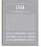Liza Personalized Name Meaning Art Prints – Name Stories