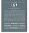 Liza | Name Art Print – Name Stories