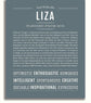 Liza | Name Art Print – Name Stories