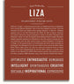 Liza | Name Art Print – Name Stories