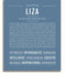 Liza | Name Art Print – Name Stories