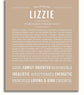 Lizzie | Name Art Print – Name Stories