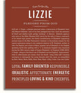 Lizzie | Name Art Print – Name Stories