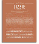 Lizzie | Name Art Print – Name Stories