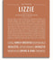Lizzie | Name Art Print – Name Stories