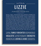 Lizzie | Name Art Print – Name Stories