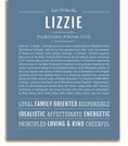 Lizzie | Name Art Print – Name Stories