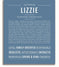Lizzie | Name Art Print – Name Stories