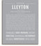 Lleyton | Name Art Print – Name Stories