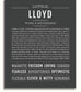 Lloyd | Name Art Print – Name Stories