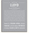 Lloyd | Name Art Print – Name Stories