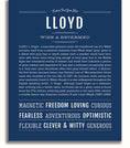 Lloyd | Name Art Print – Name Stories