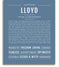 Lloyd | Name Art Print – Name Stories