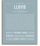 Lloyd | Name Art Print – Name Stories