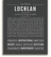 Lochlan | Name Art Print – Name Stories