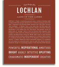 Lochlan | Name Art Print – Name Stories
