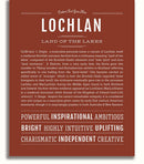 Lochlan | Name Art Print – Name Stories