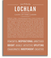 Lochlan | Name Art Print – Name Stories