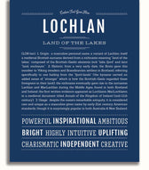 Lochlan | Name Art Print – Name Stories